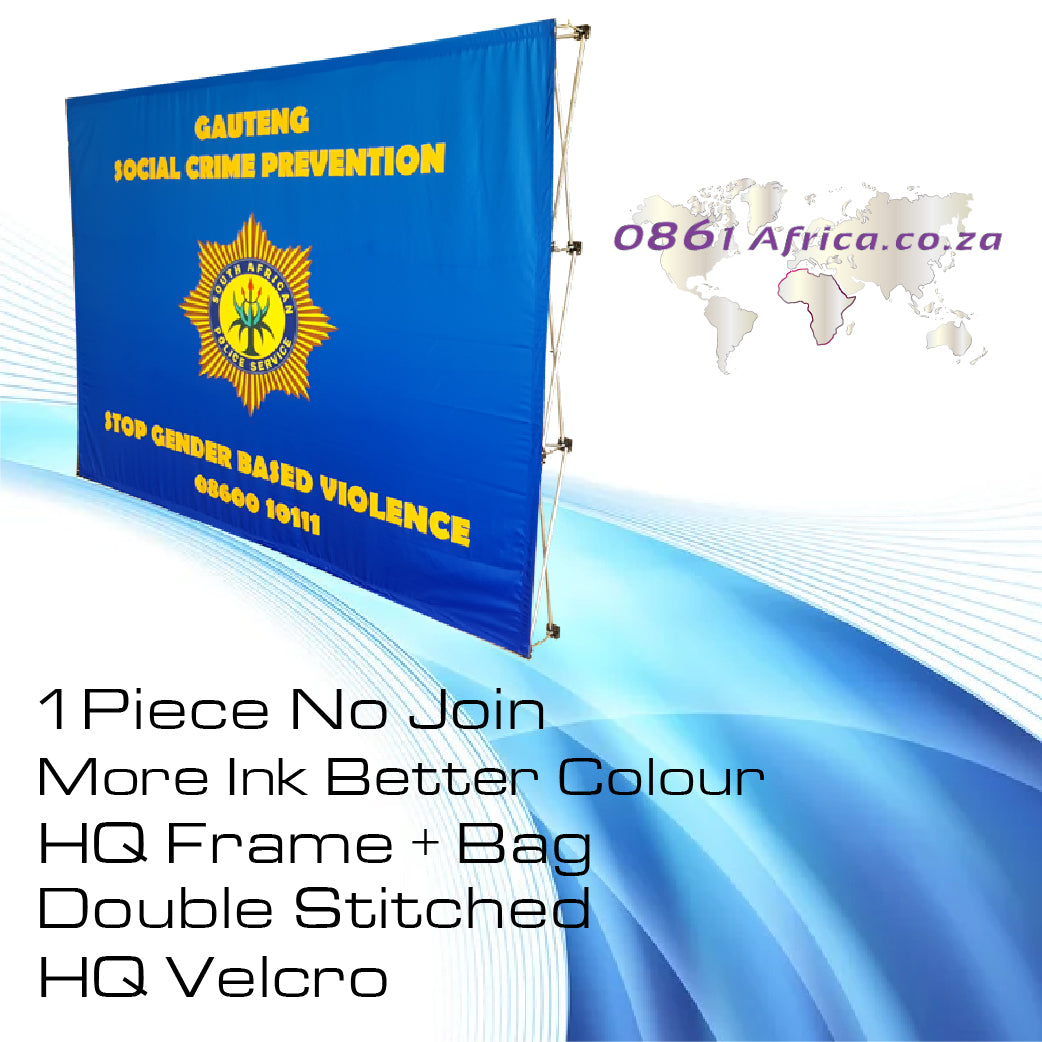 3m x 2.25m Banner Wall - 0861banner