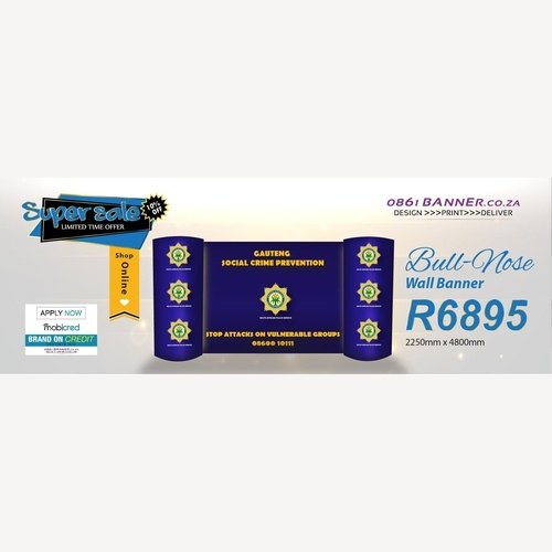 Bull Nose Wall Banner - 0861banner