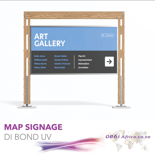 Map Signage (DiBond UV) - 0861banner